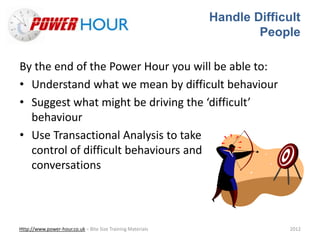 Handle difficult people | PPTX