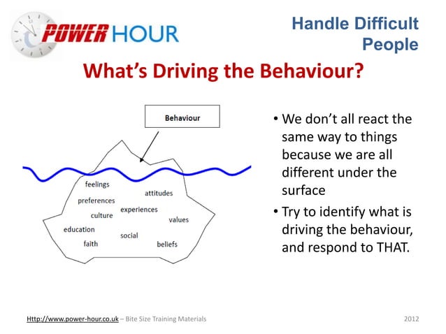 Handle difficult people | PPTX