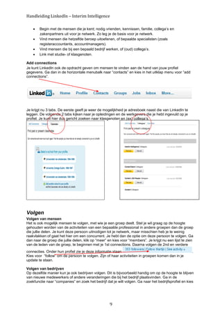 Handleiding%20 linkedin%20ii | PDF | Social Networking | Internet
