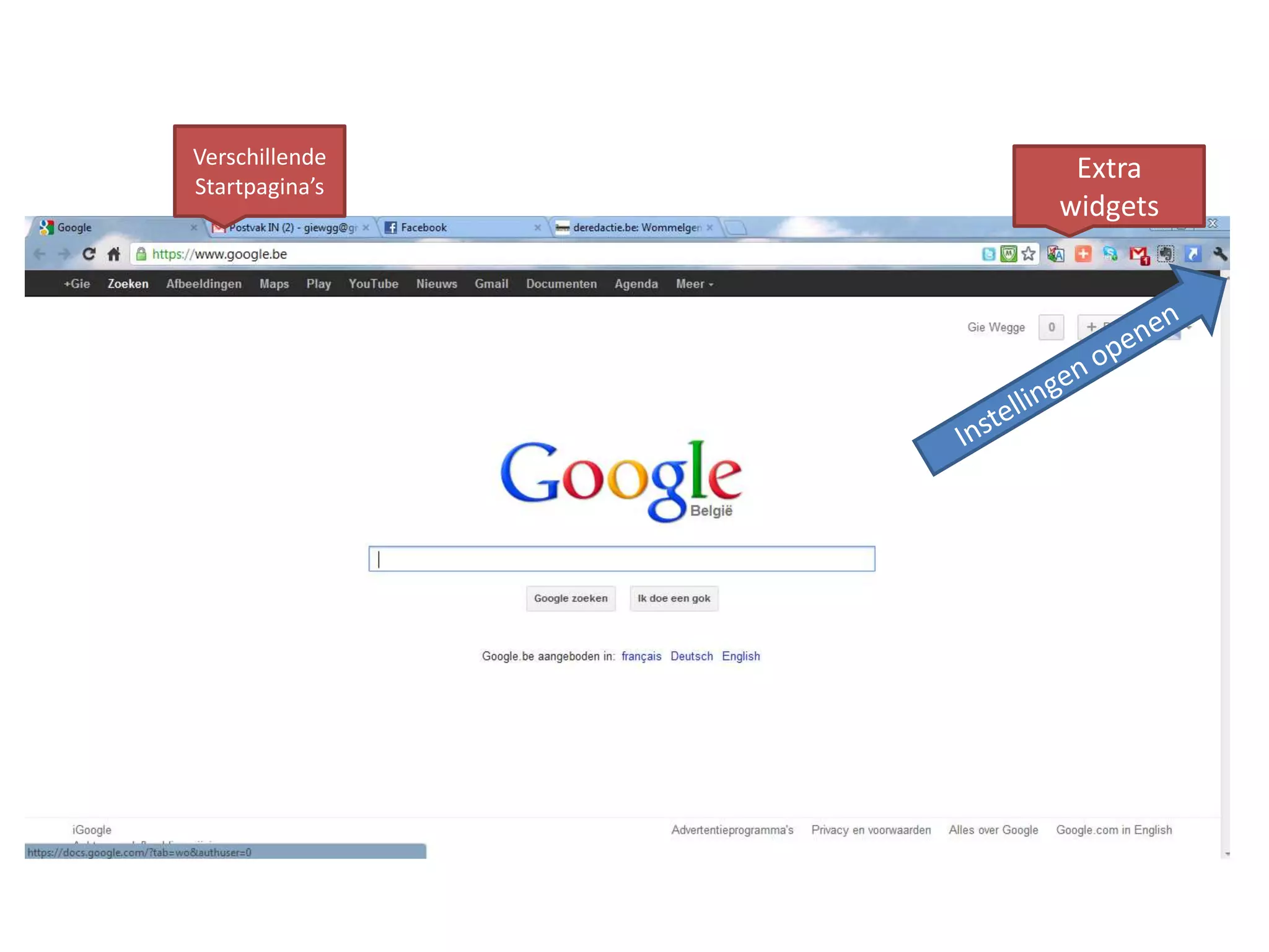 Handleiding chrome browser | PPT