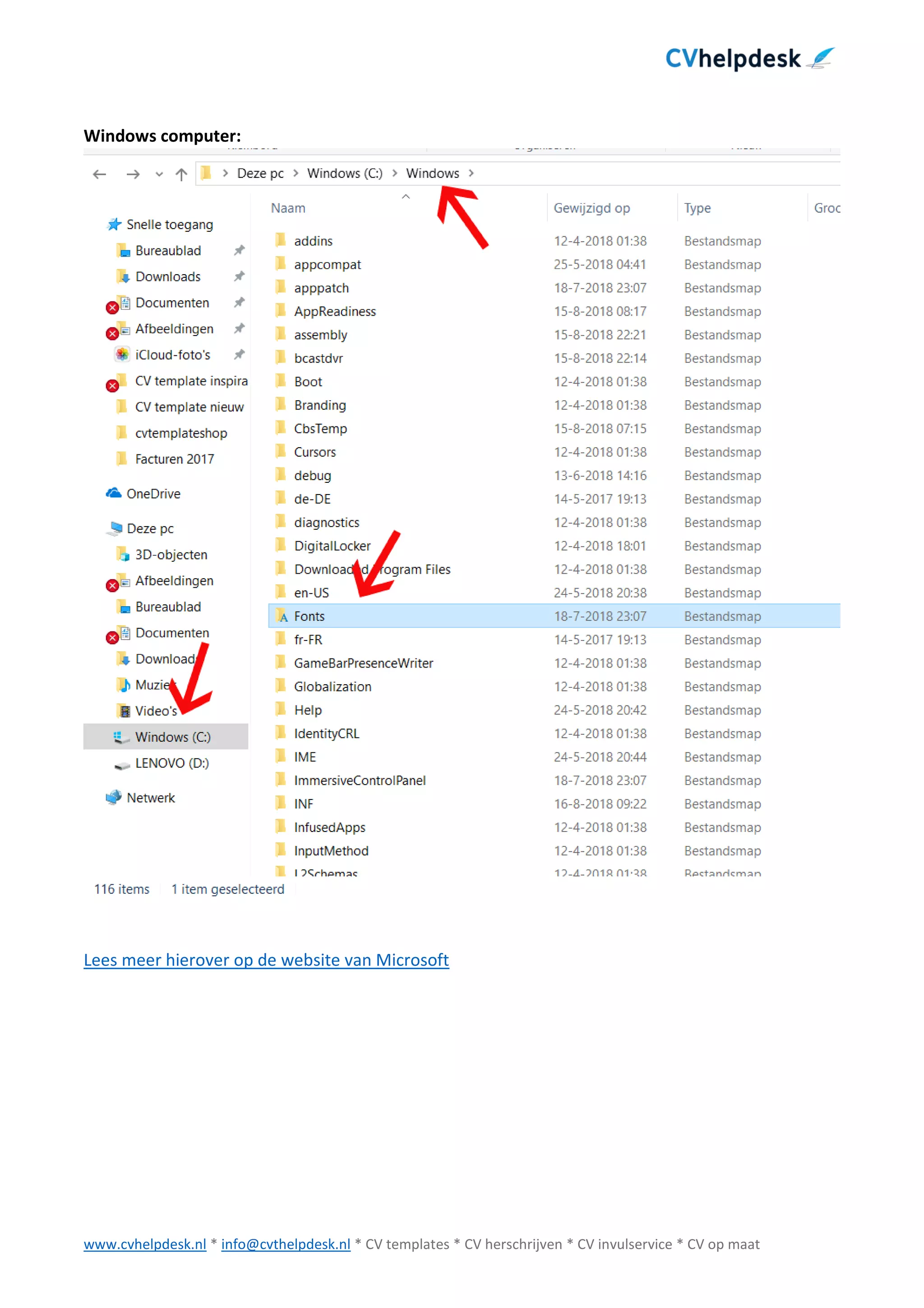 Handleiding cv template classic | PDF