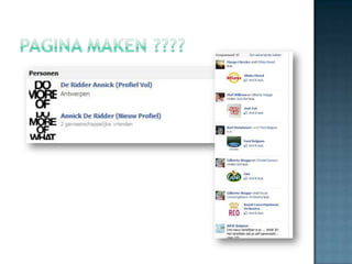 Handleiding facebook | PPTX