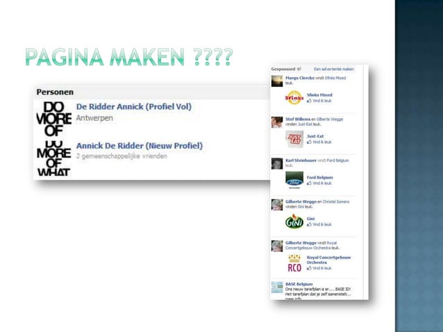 Handleiding facebook | PPTX