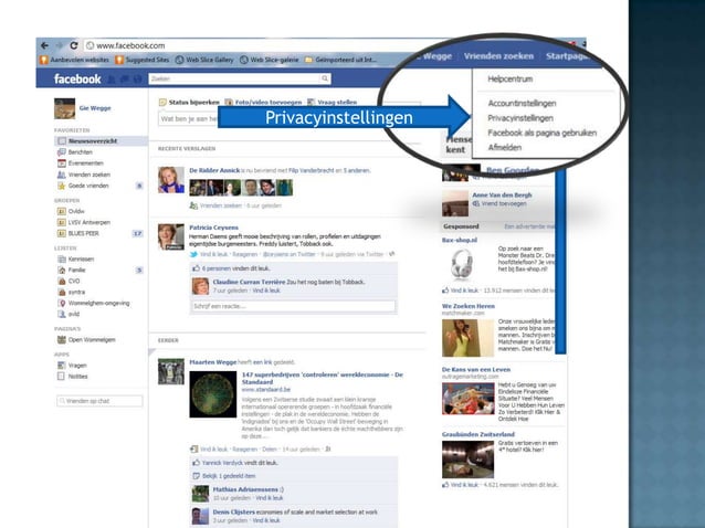 Handleiding facebook | PPTX