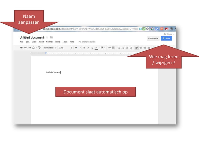 Handleiding google docs | PPTX