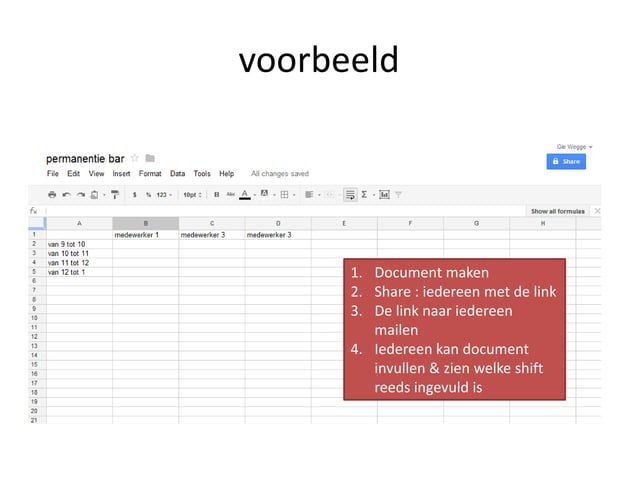 Handleiding google docs | PPTX