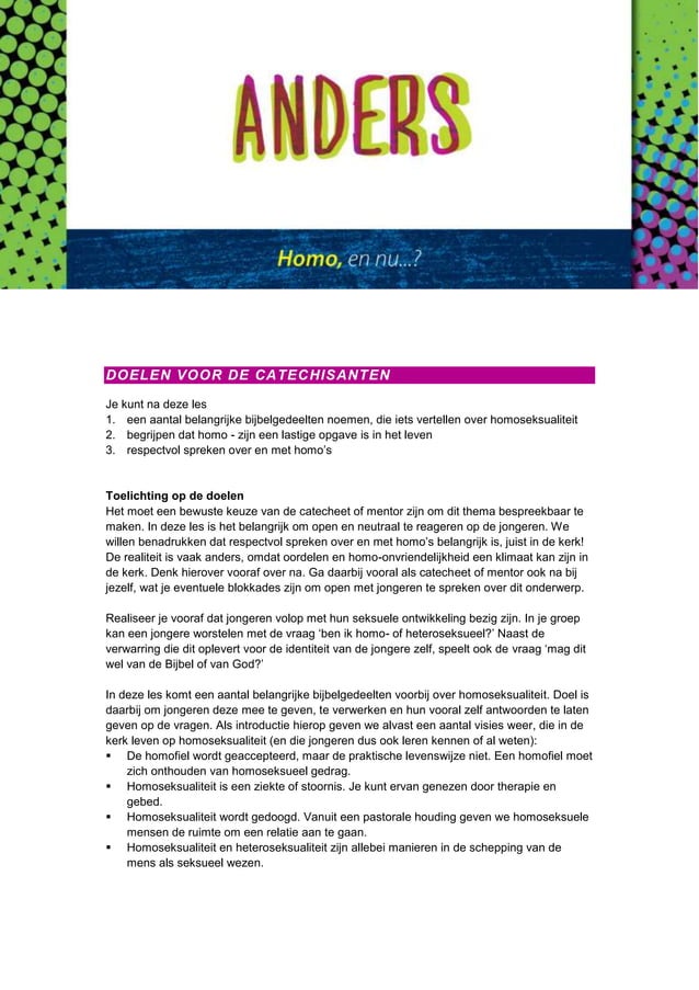 Handleiding ik wil jou thema 5 anders | PDF