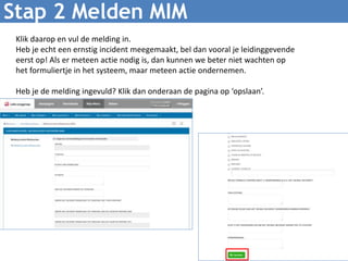 Handleiding Melding Incident Medewerker | PPTX