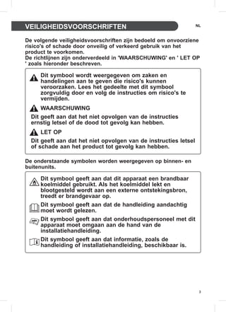 Handleiding lg airco nl pc09sq | PDF