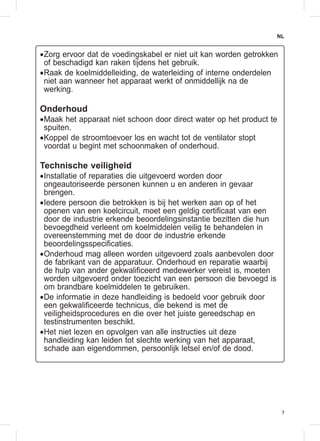 Handleiding lg airco nl pc09sq | PDF