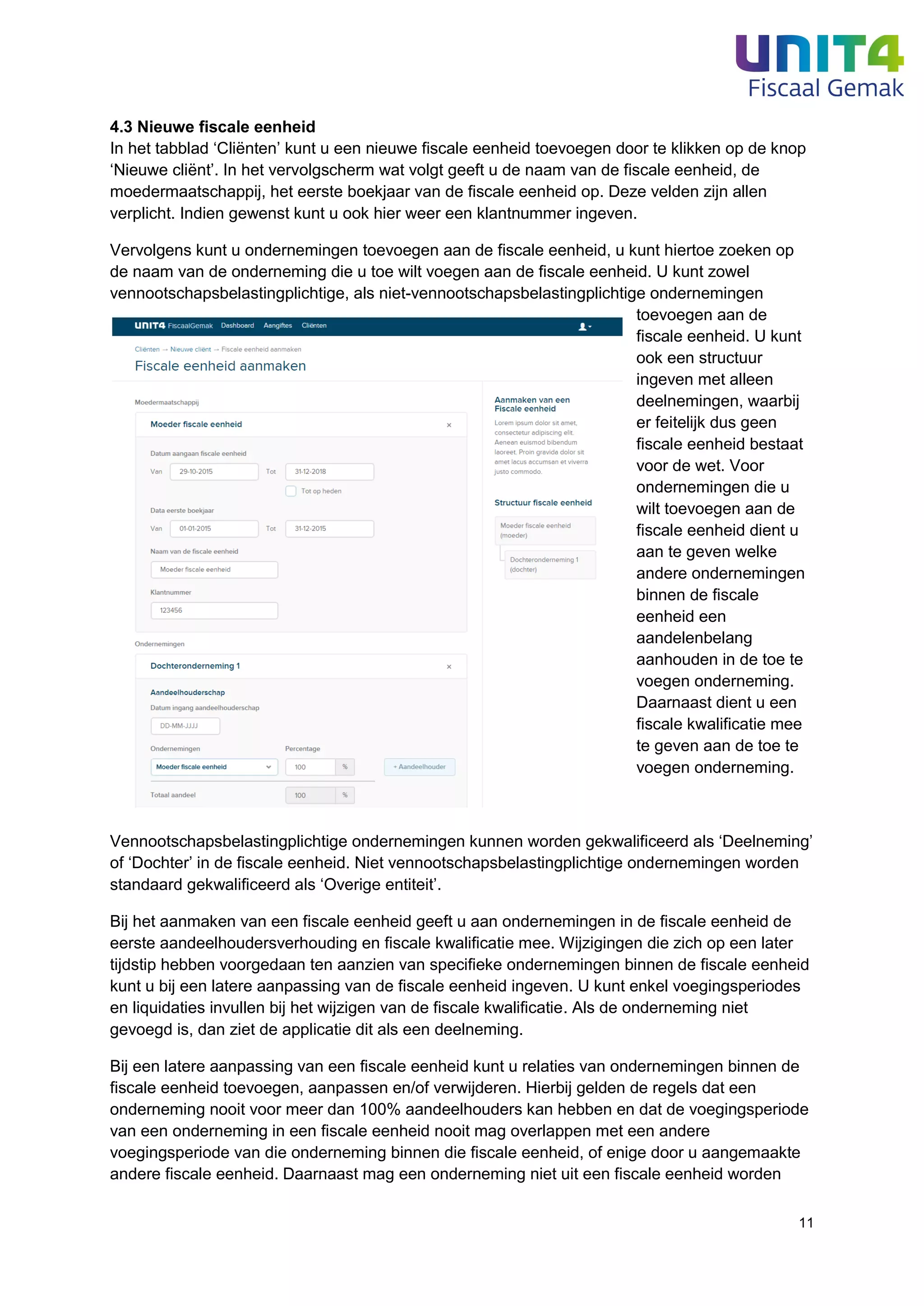 Handleiding unit4 fiscaal-gemak (02-11-2015) | PDF
