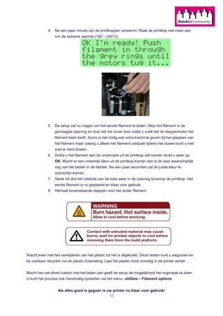 Handleiding 3D Printer Nederlands | PDF