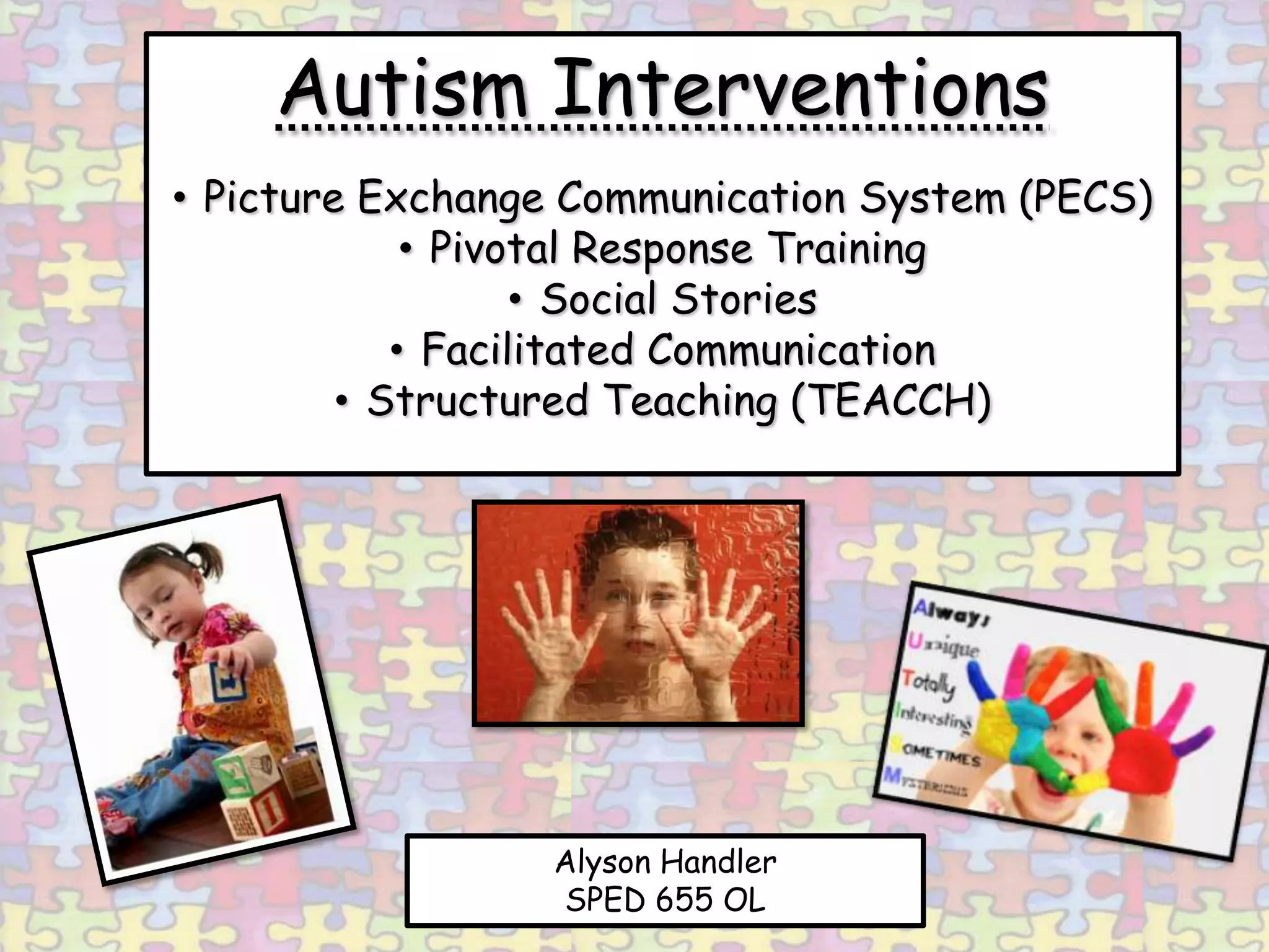 Autism Powerpoint | PPTX