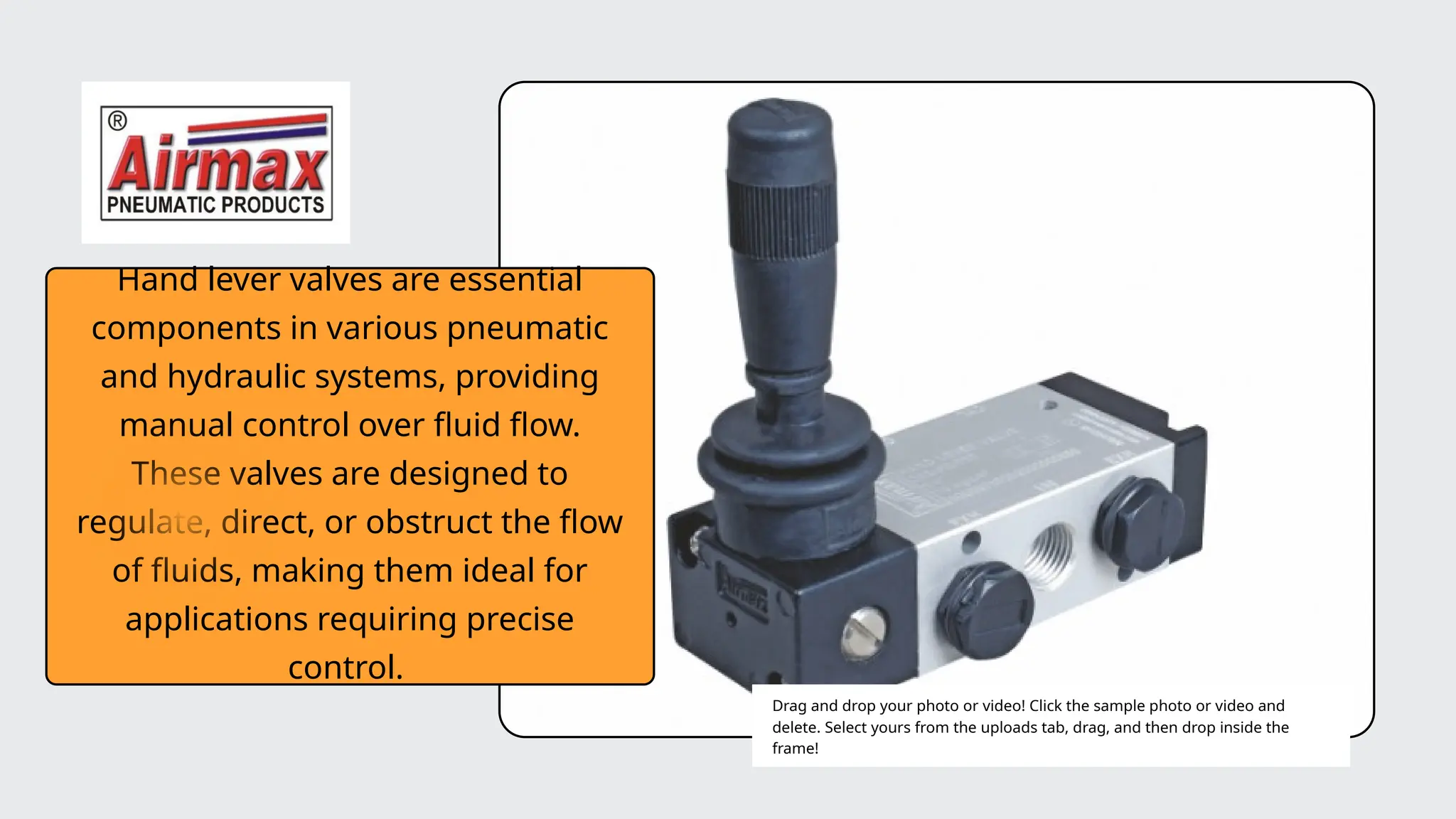 Hand Lever Valve Manual Control for Fluid Flow Systems | PPTX