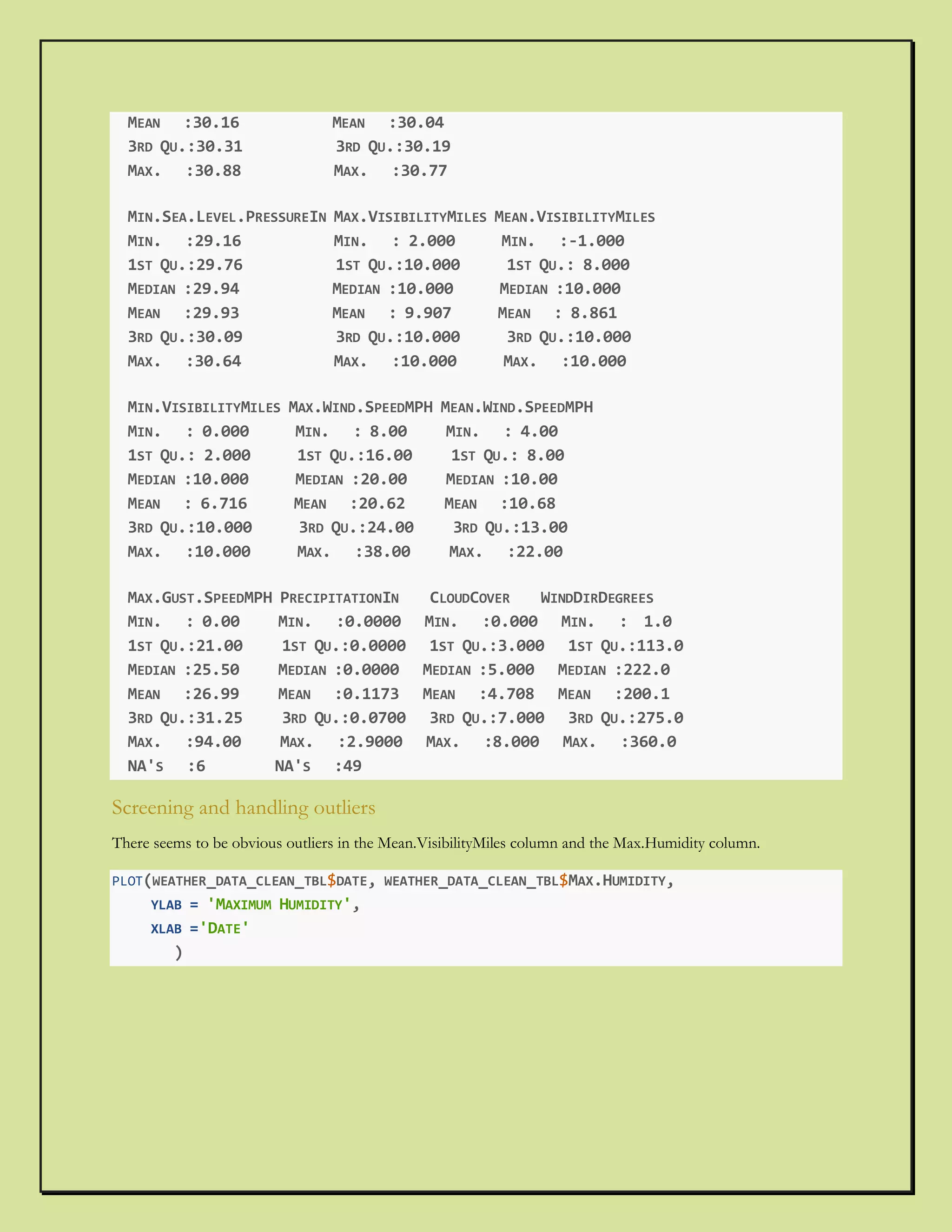 Handling missing data and outliers | PDF | Free Download