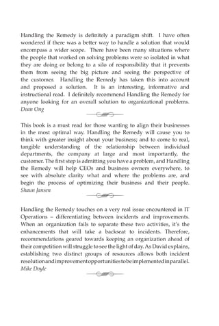 Handling the Remedy Alignment David G Peterson | PDF