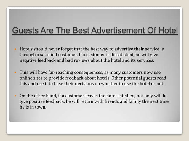 How to Handle Guest with Complaints in Hotel | PPTX