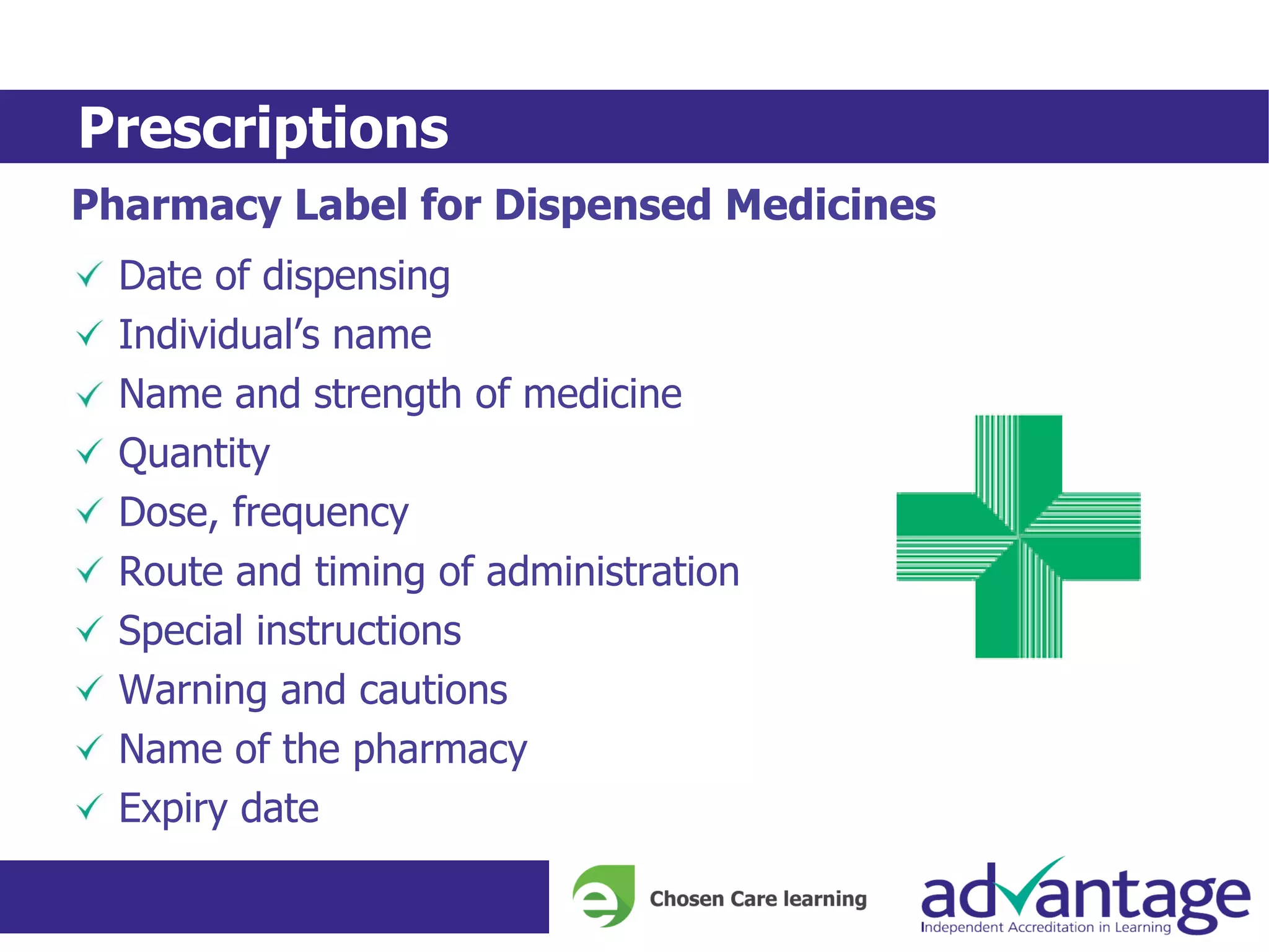 Handling and administration of medicines | PDF