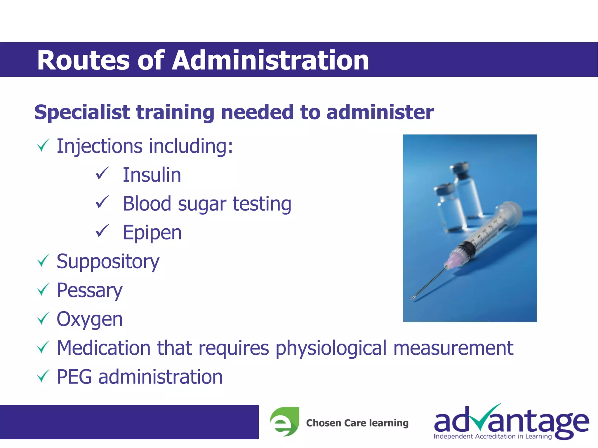 Handling and administration of medicines | PDF