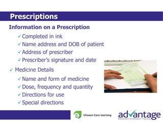 Handling and administration of medicines | PDF
