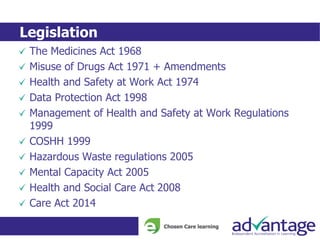 Handling and administration of medicines | PDF