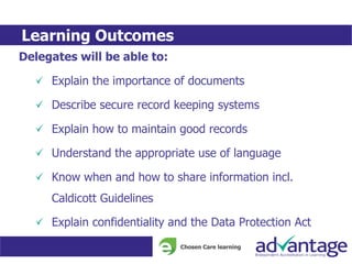 Handling and recording information | PDF