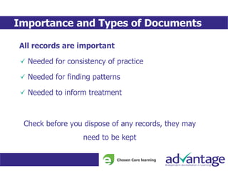 Handling and recording information | PDF