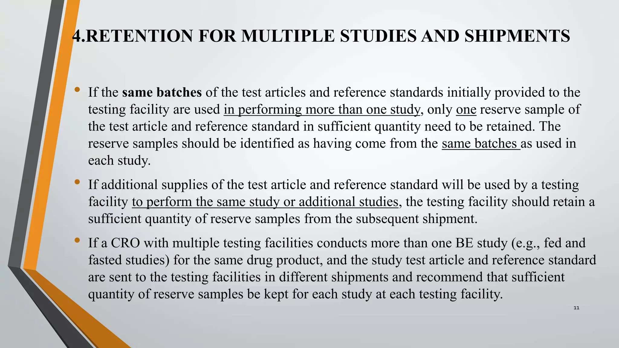Handling and retention of | PPTX
