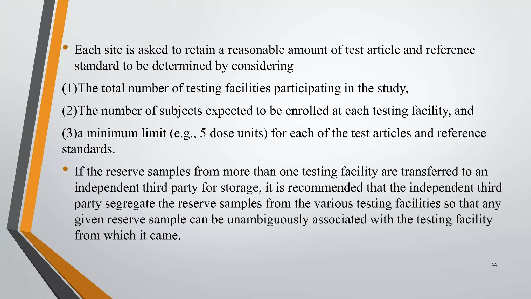 Handling and retention of | PPTX