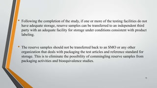 Handling and retention of | PPTX