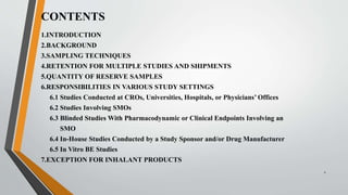 Handling and retention of | PPTX