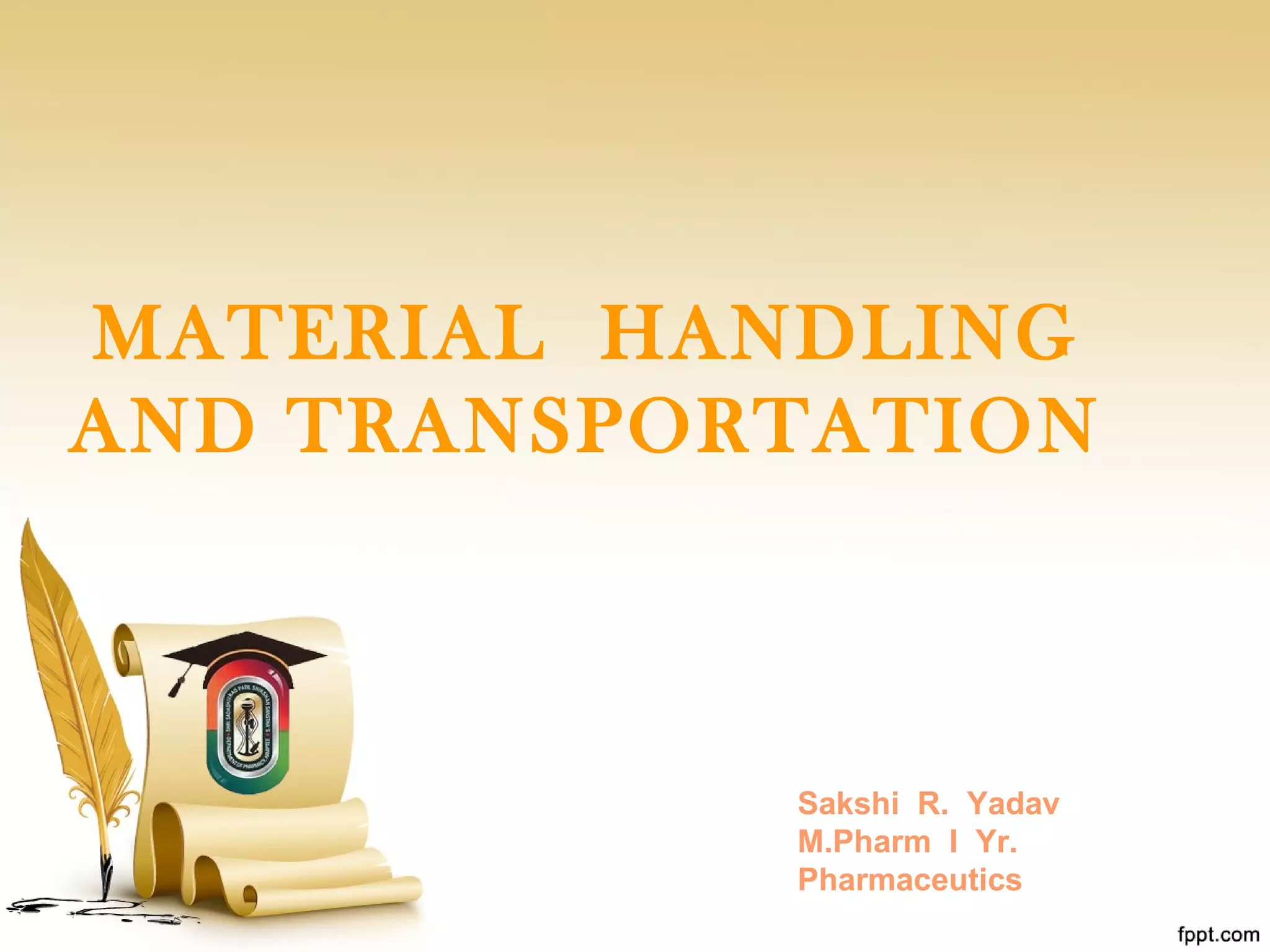 Handling and transportation | PPT