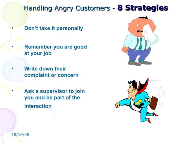 Handlingangry Customers 202 | PPT