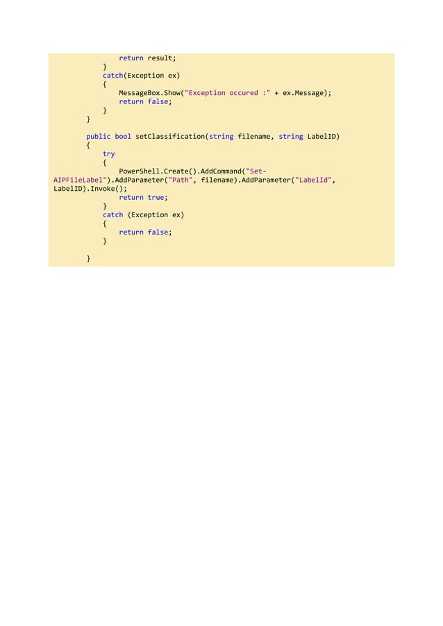 Microsoft Information Protection Implementation Using C And Powershell Pdf