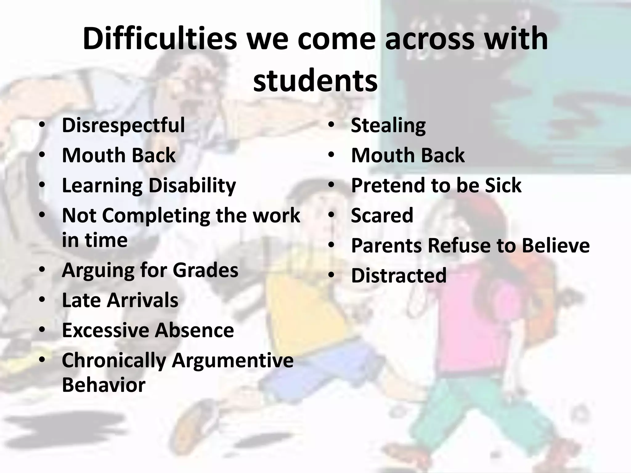 Handling challenging students complete ppt | PPTX