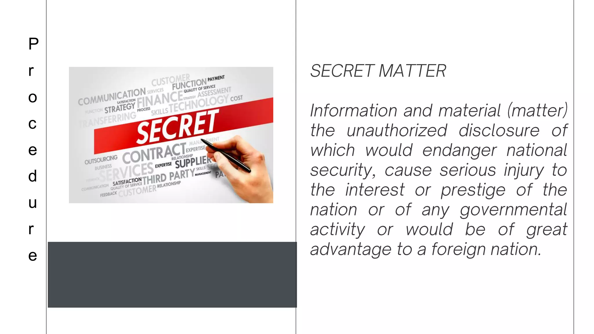 Handling classified information | PPTX