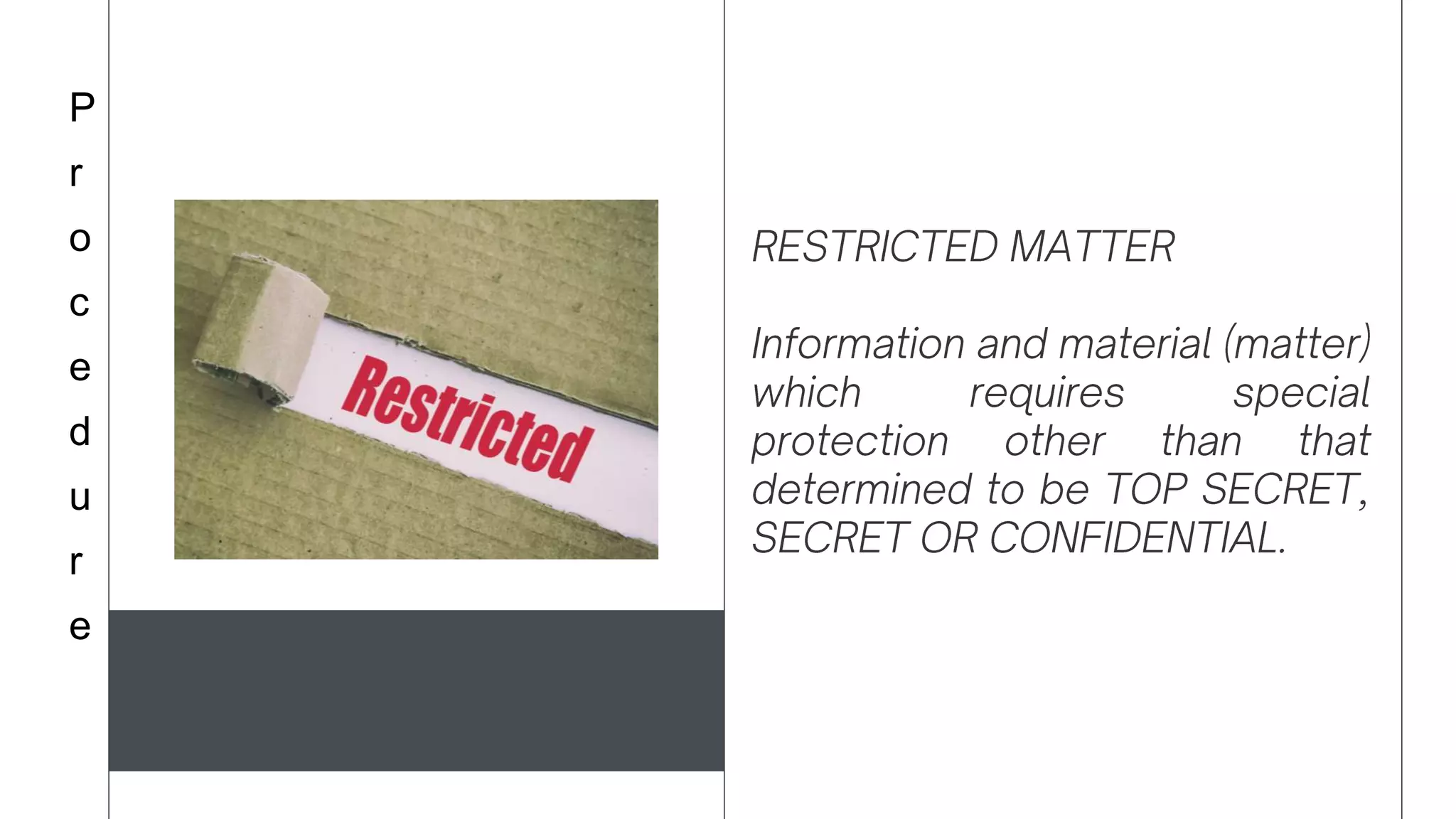 Handling classified information | PPTX