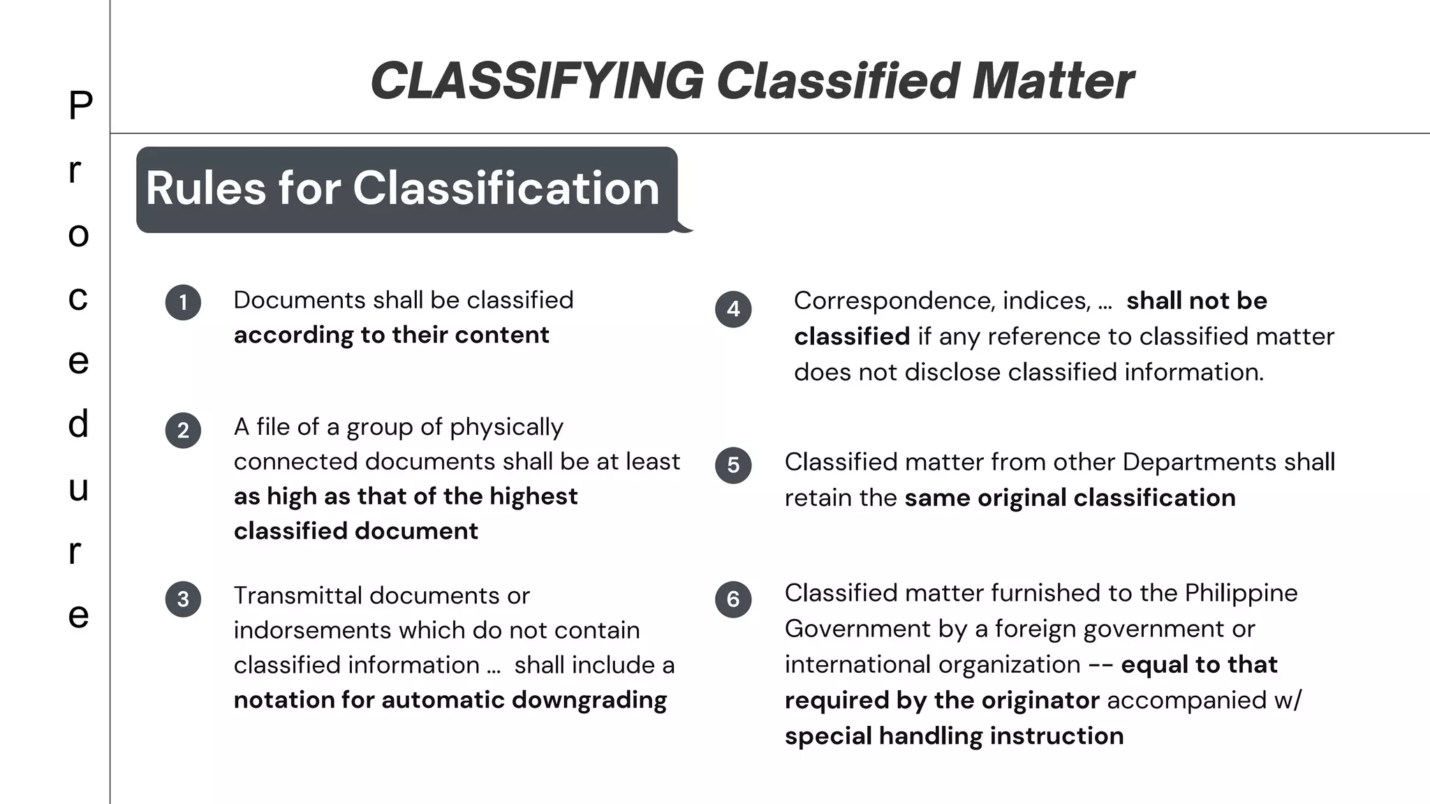 Handling classified information | PPTX
