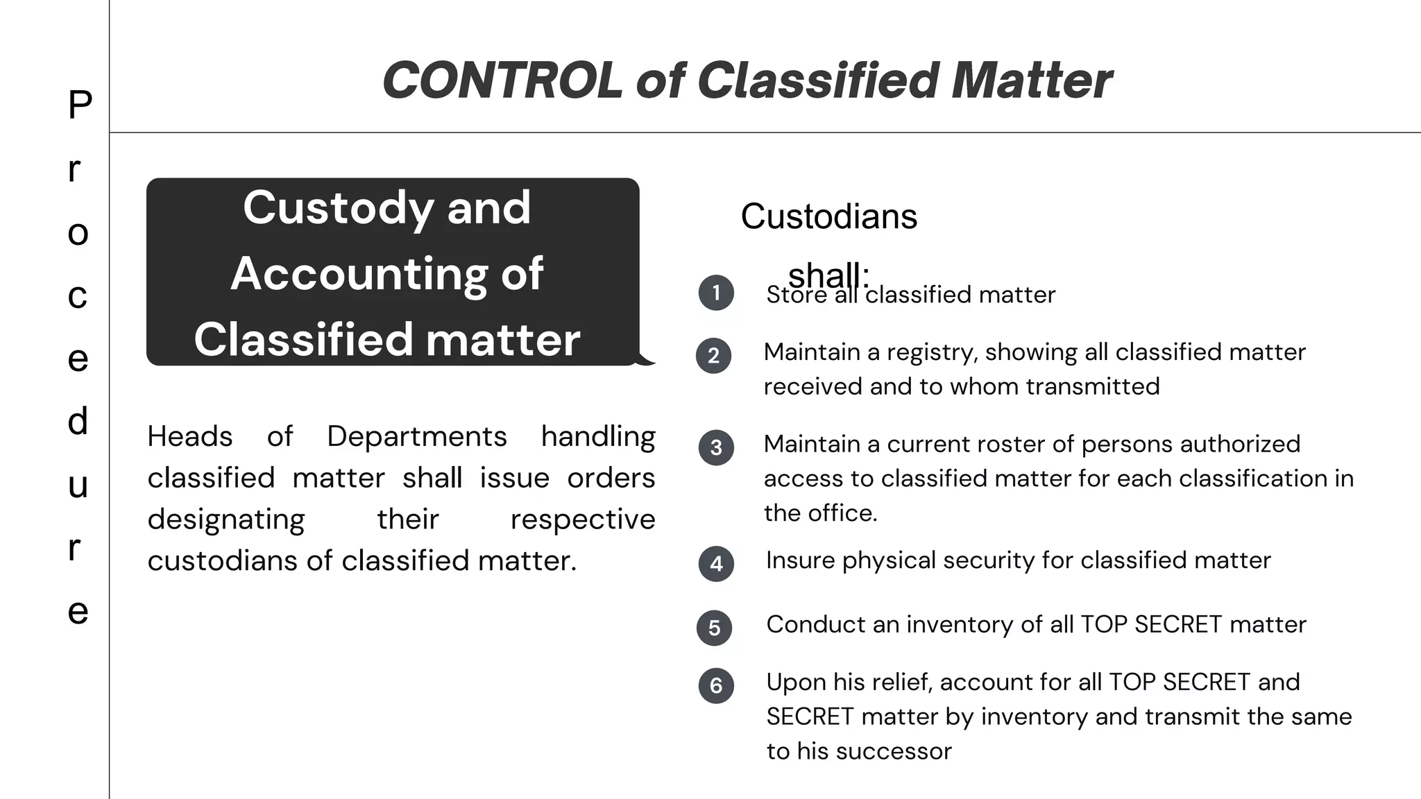 Handling classified information | PPTX