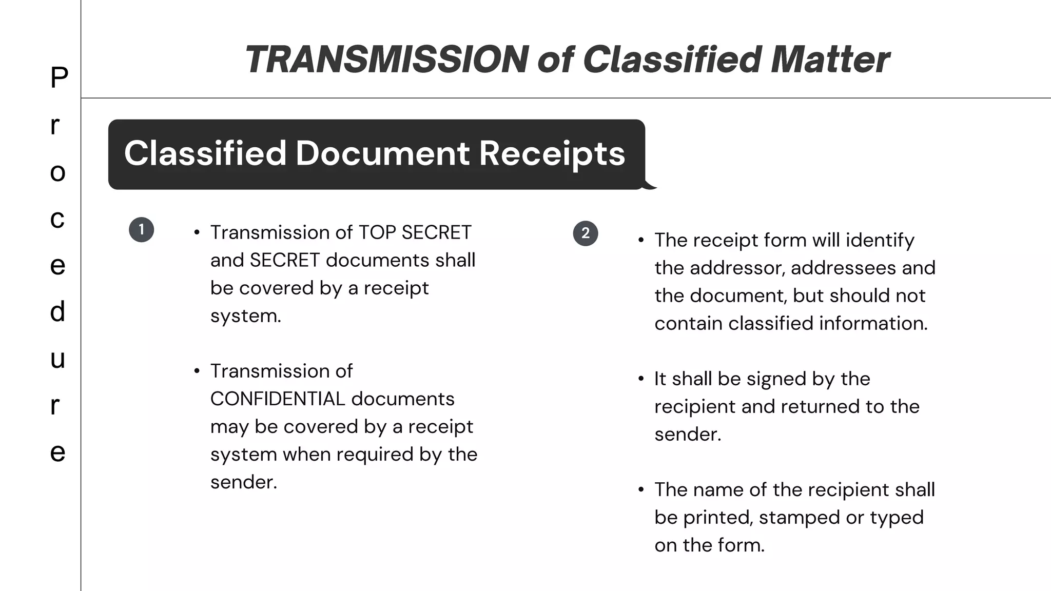 Handling classified information | PPTX