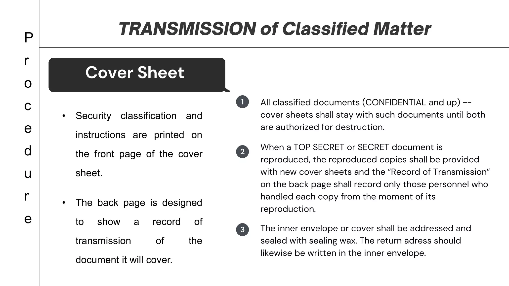 Handling classified information | PPTX