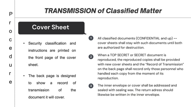 Handling classified information | PPTX