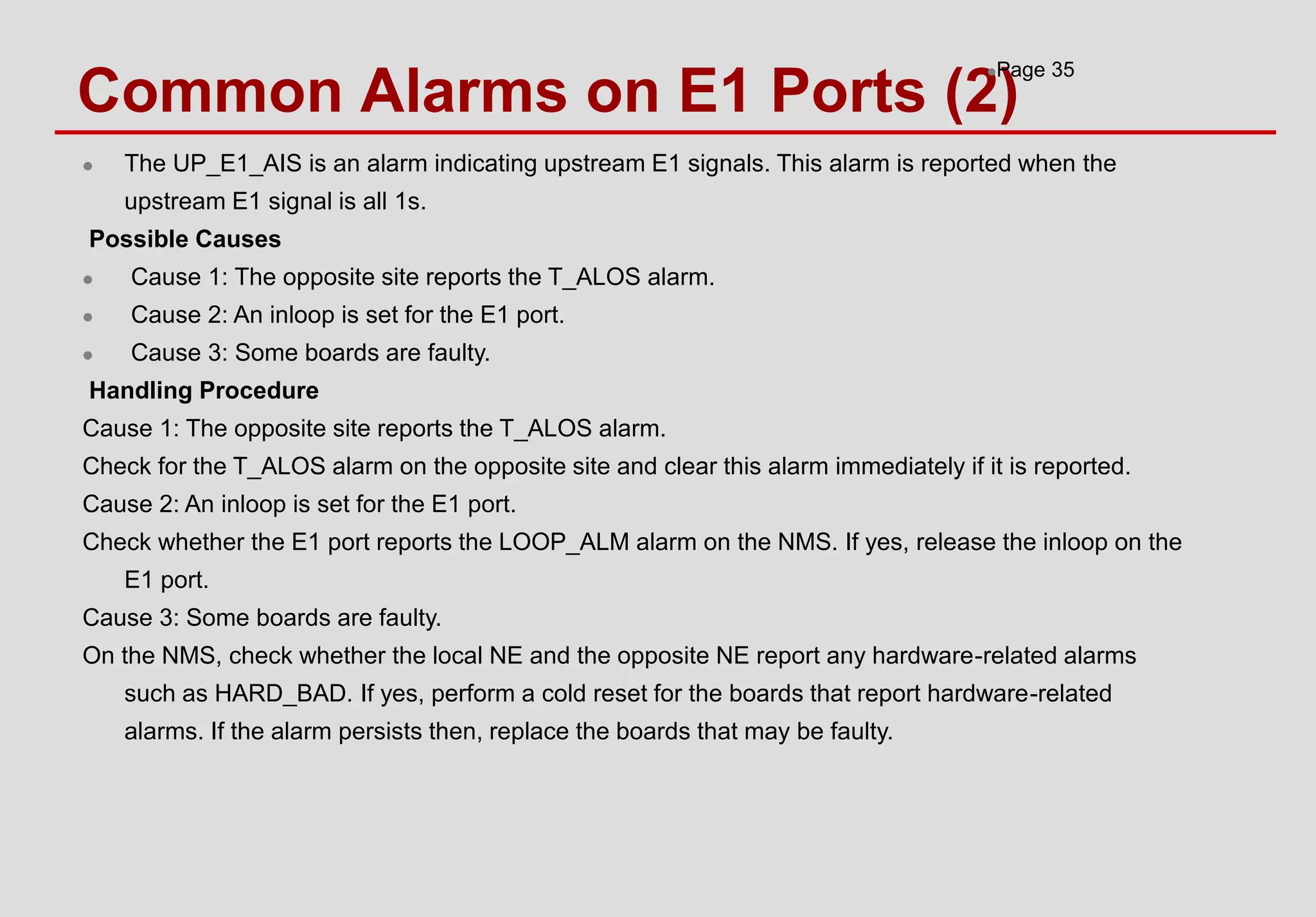 Handling Common Faults and Alarms for Huawei RTN Microwaves | PPT