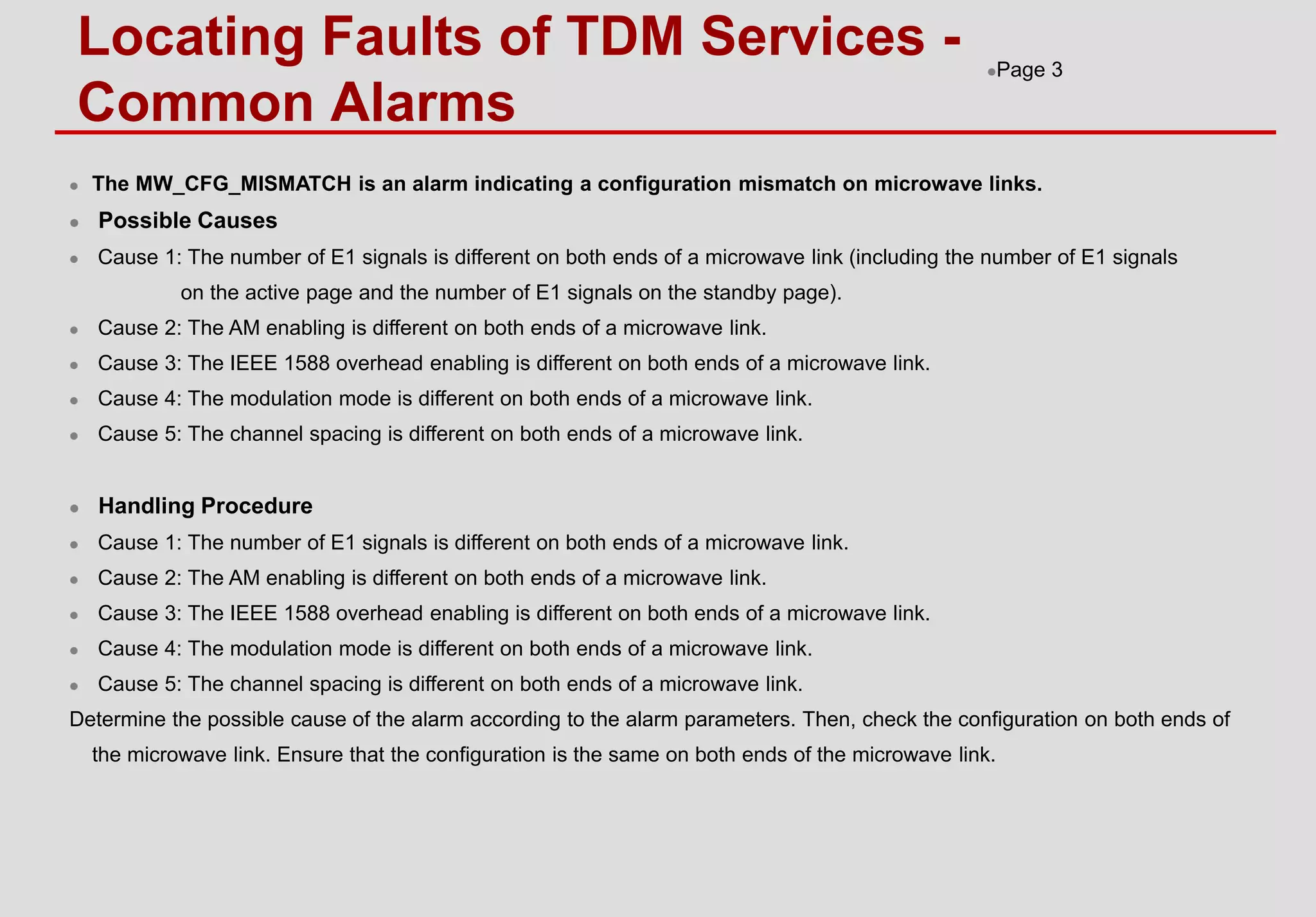Handling Common Faults and Alarms for Huawei RTN Microwaves | PPT
