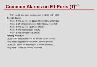 Handling Common Faults and Alarms for Huawei RTN Microwaves | PPT