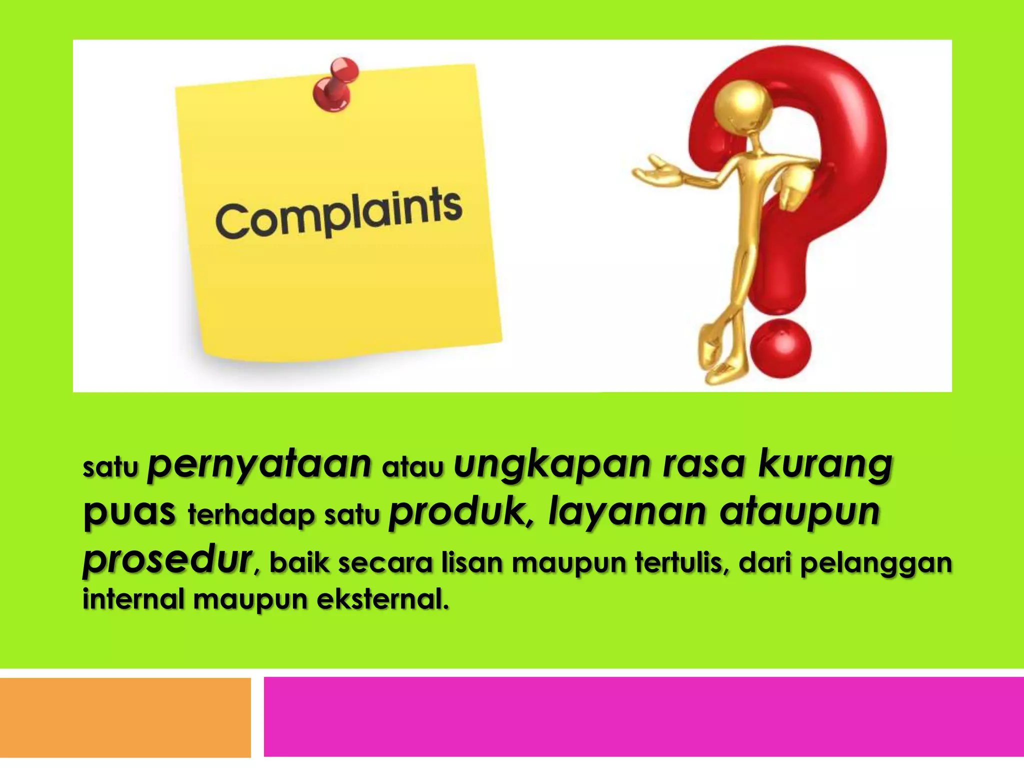 Langkah menangani keluhan tamu | PPTX