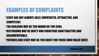 Handling Complaint in the Library | PPT