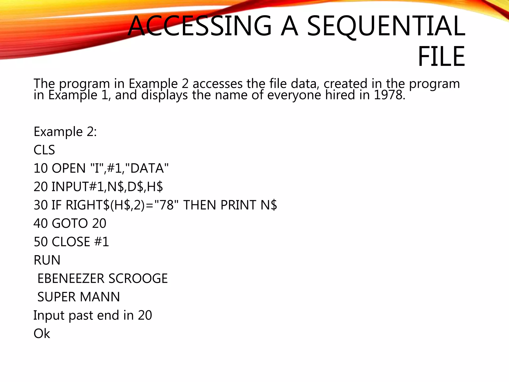 Handling computer files | PPTX | Operating Systems | Computer Software and Applications