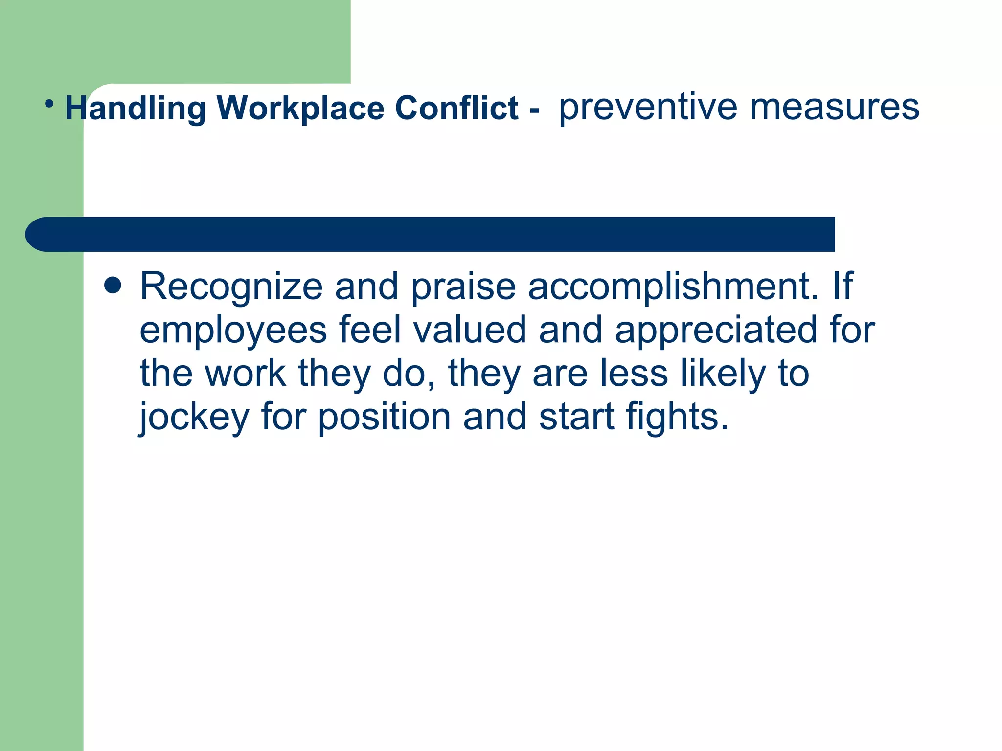 Handling Conflict At Workplace | PPT