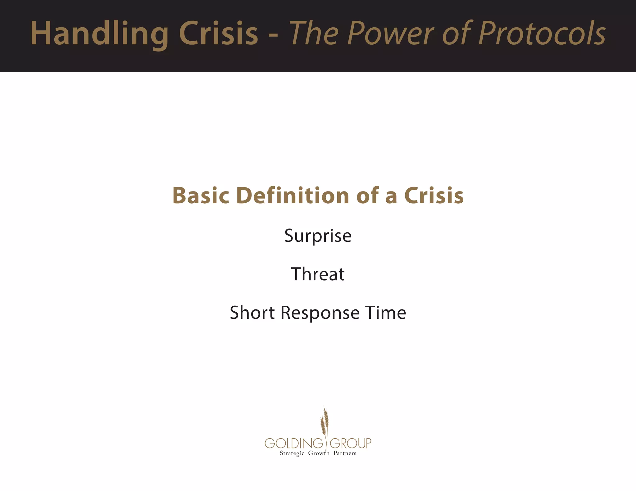 Handling Crisis: The Power of Protocol | PDF